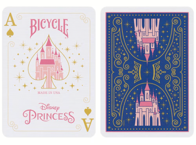 Disney Princess Inspired Playing Cards by Bicycle- Pink/Blue – New2Play