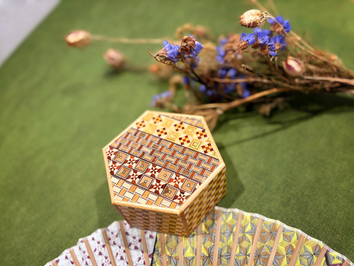 Japanese Handmade Puzzle Box Hexagon 6 Steps – New2Play