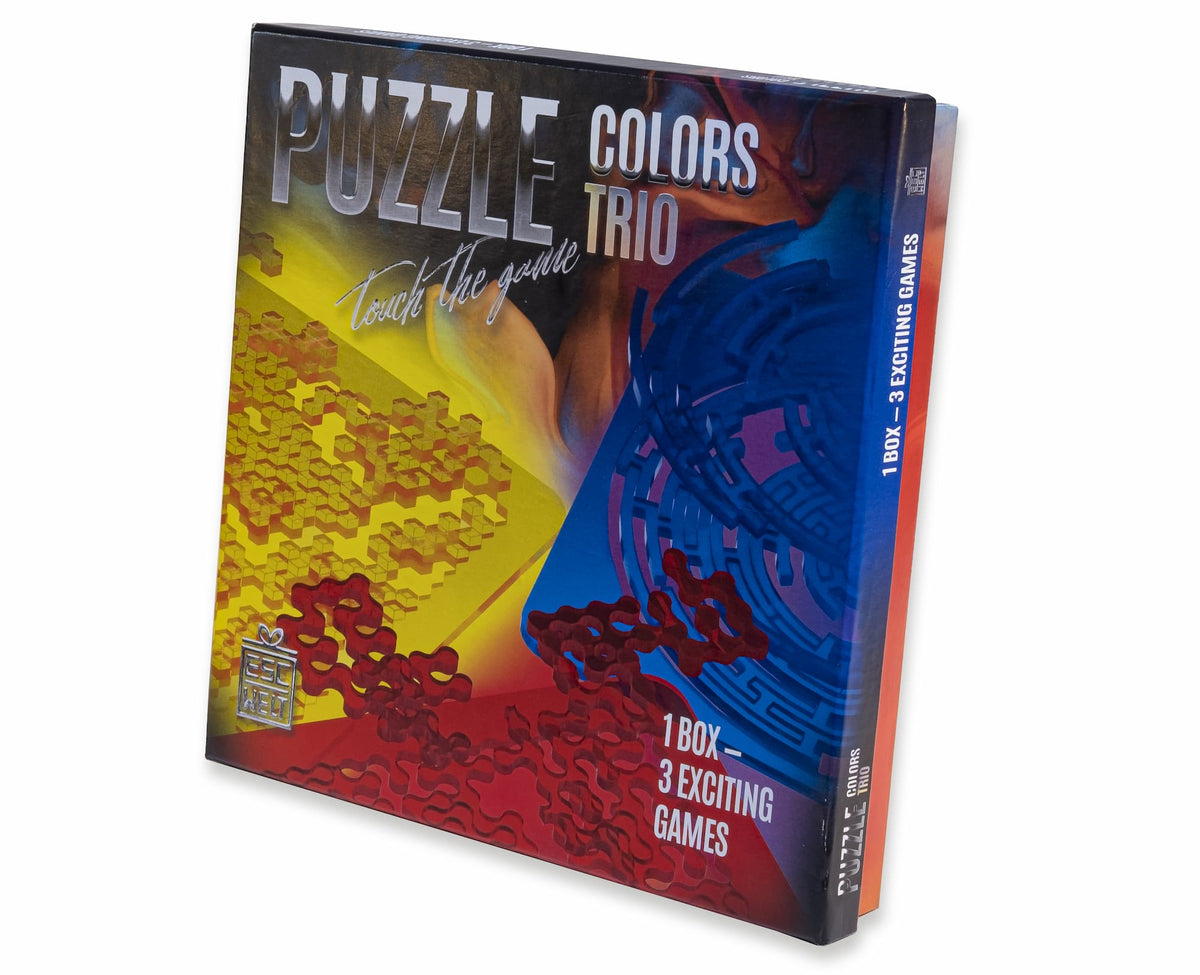 PUZZLE: COLORS TRIO. 3 Puzzles in 1 Box. Great Gift Idea! – New2Play